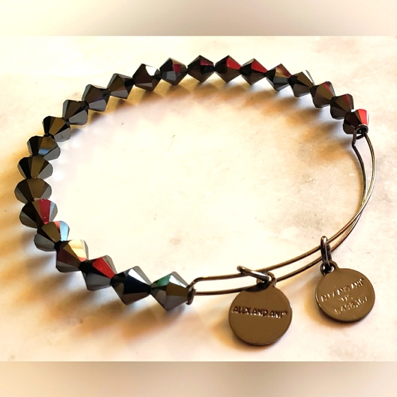 Alex and Ani | Jewelry | Alex And Ani Black Ebony Swarovski Crystals ...